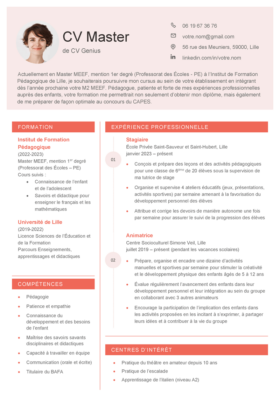 CV Sportif - Modèle et exemple