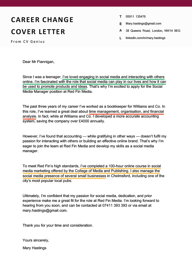 5 Best Cover Letter Examples For UK Job Applicants Freebies