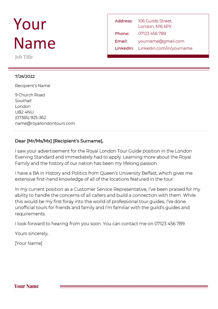 Short Cover Letter Examples (Template + Tips)
