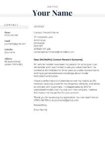Short Cover Letter Examples (Template + Tips)