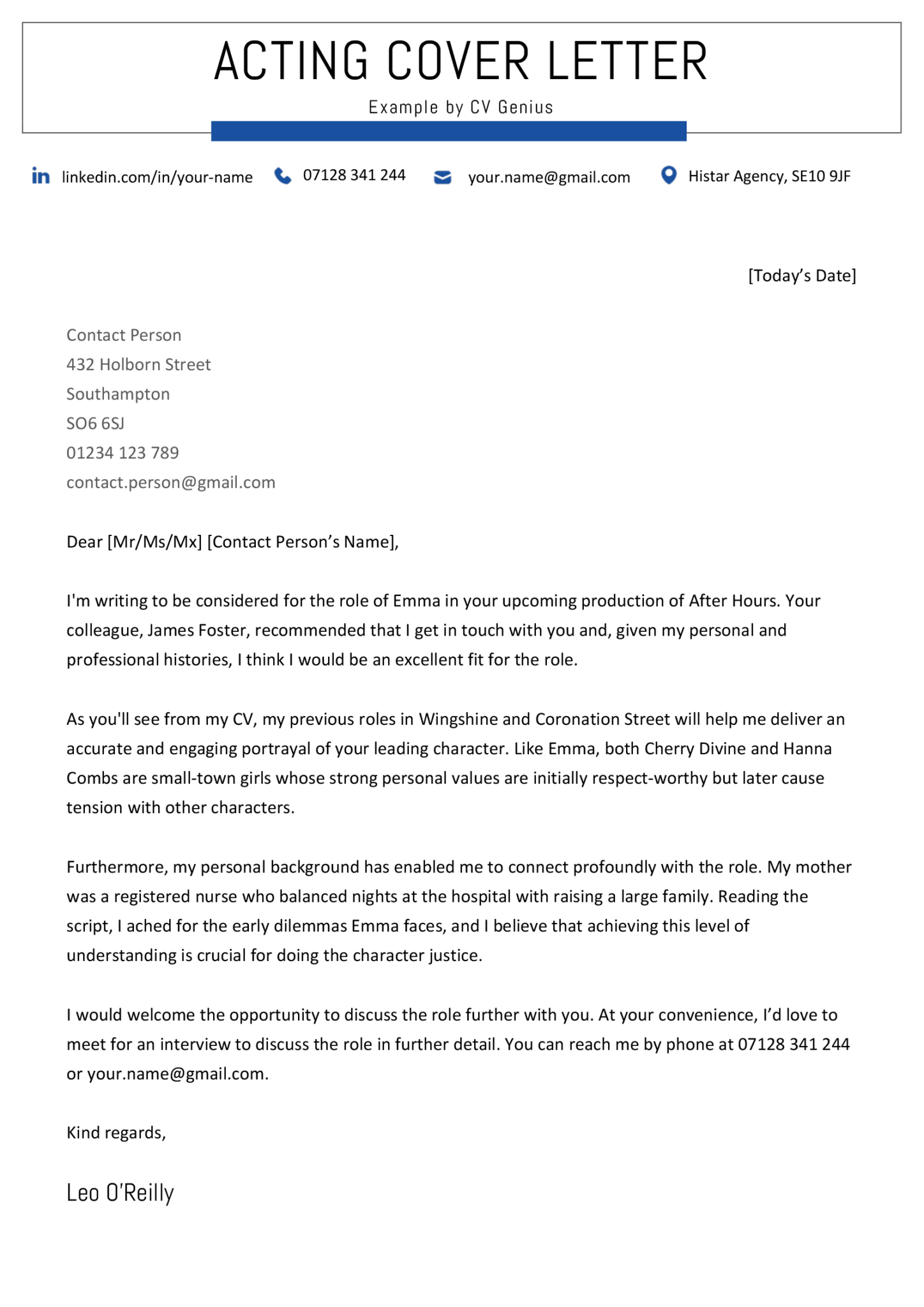 Letter Formatting Spacing