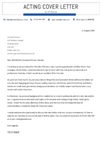 Acting Cover Letter (Examples & How to Write)