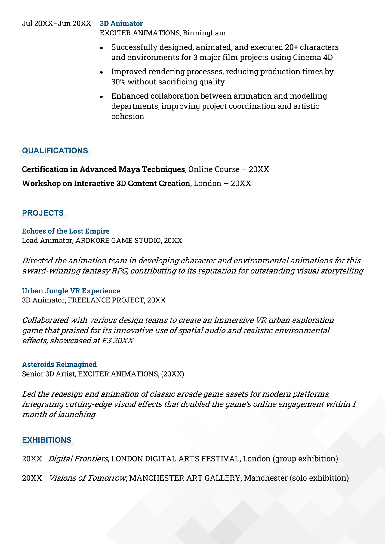 Artist CV Example, Template, & Writing Guide