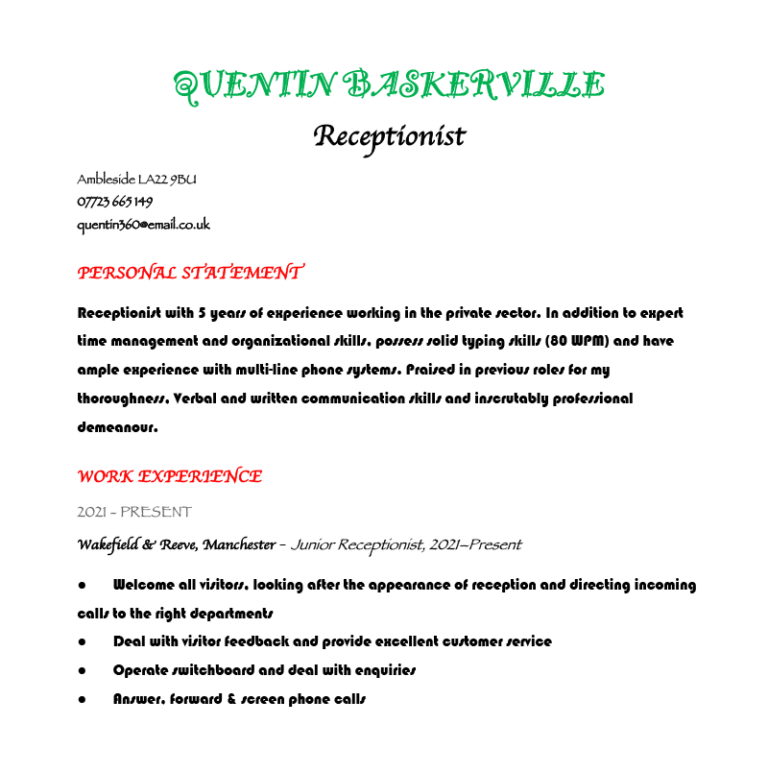 11 Bad CV Examples to Learn From in 2024