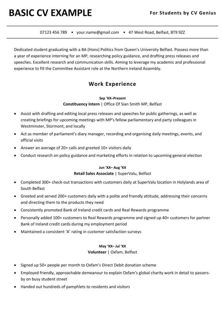 155+ Good CV Examples for UK Jobs in 2024 [Free Downloads]