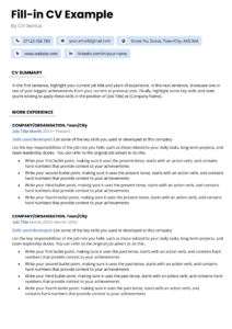 155+ Good CV Examples for UK Jobs in 2024 [Free Downloads]