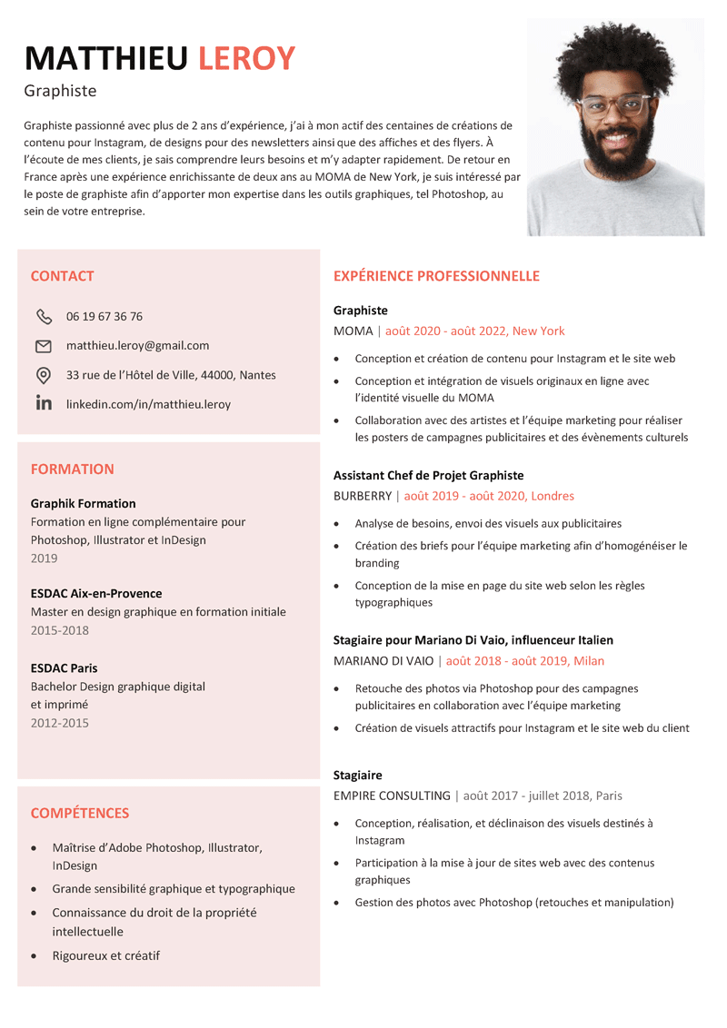 10 modèles CV modernes en format Word & LibreOffice