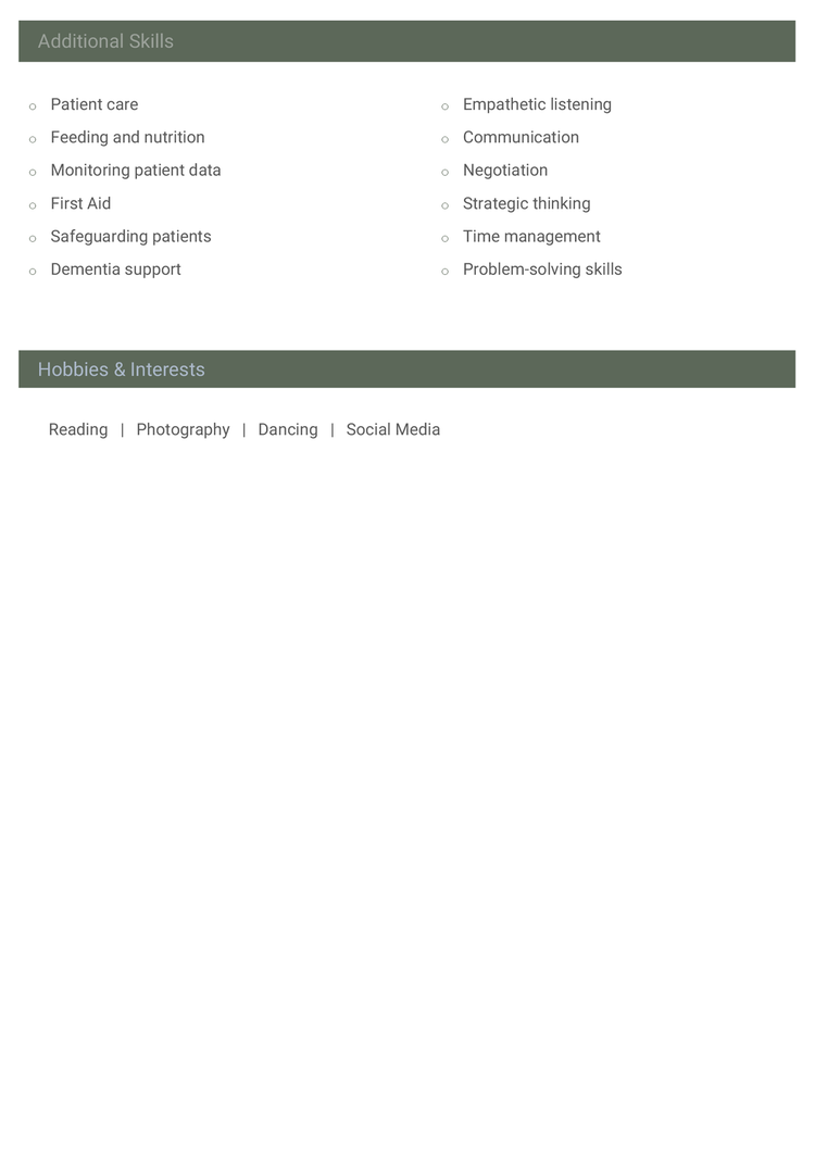 Care Assistant CV Sample (with Template & Tips)