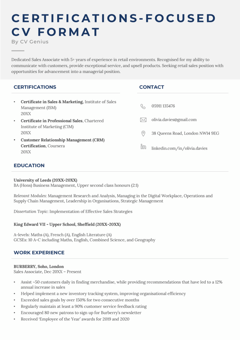 The Best CV Format in 2024 (+ Templates & Guide)