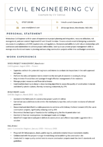 Civil Engineering CV - Example & 20 Skills to List