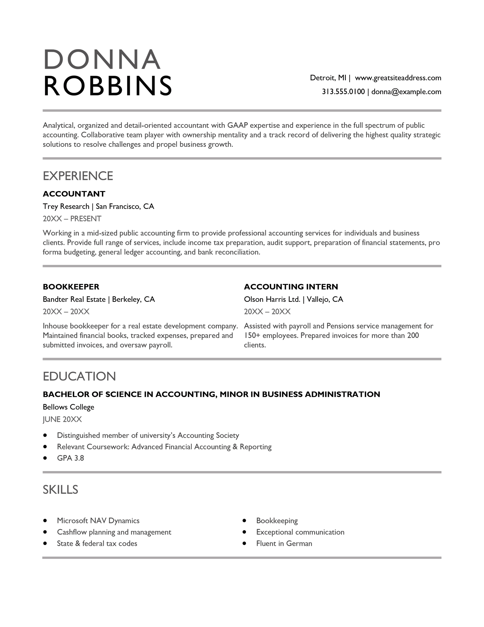 17 Free Downloadable CV Templates for Microsoft Word