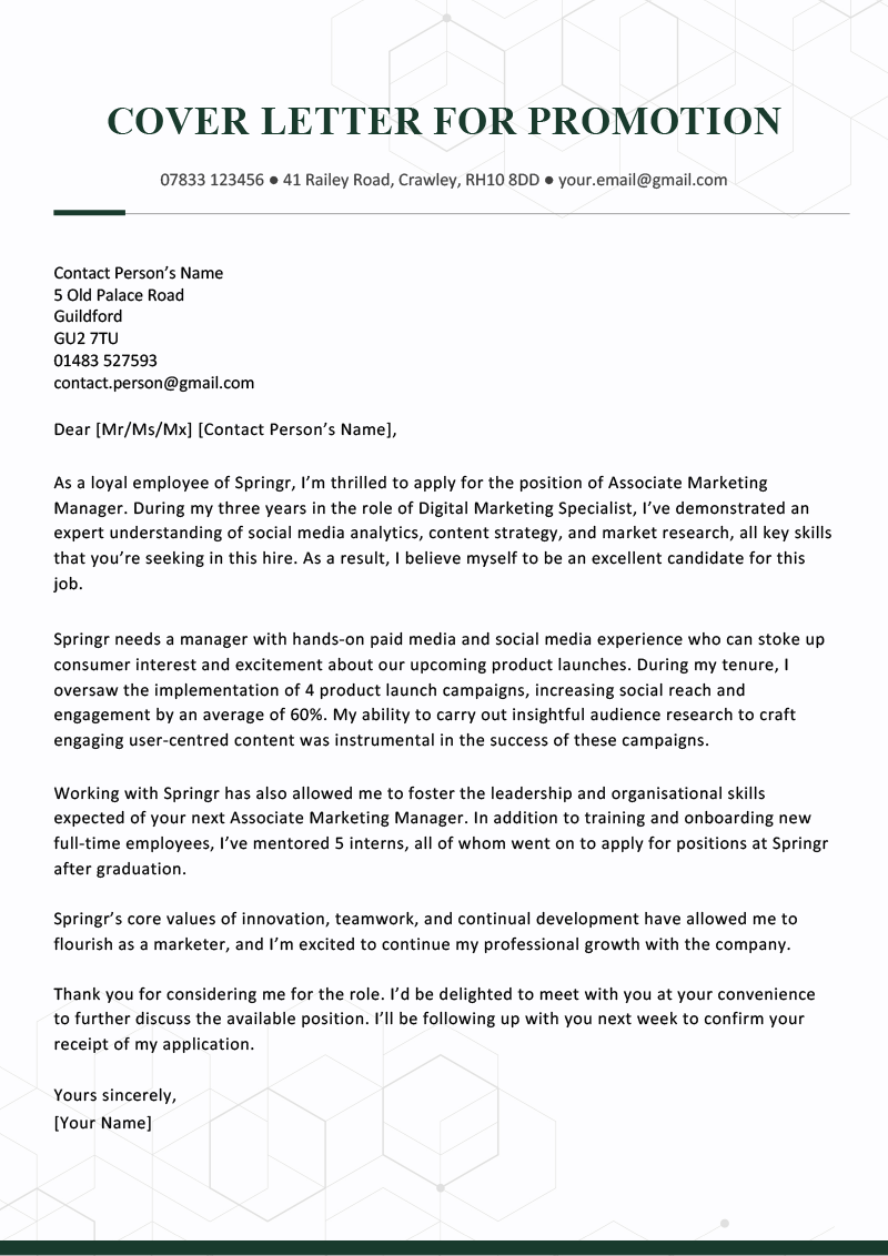 41 Internal Cover Letter Examples VivienTimam