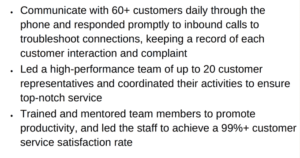 Customer Service Advisor CV - Example & Guide