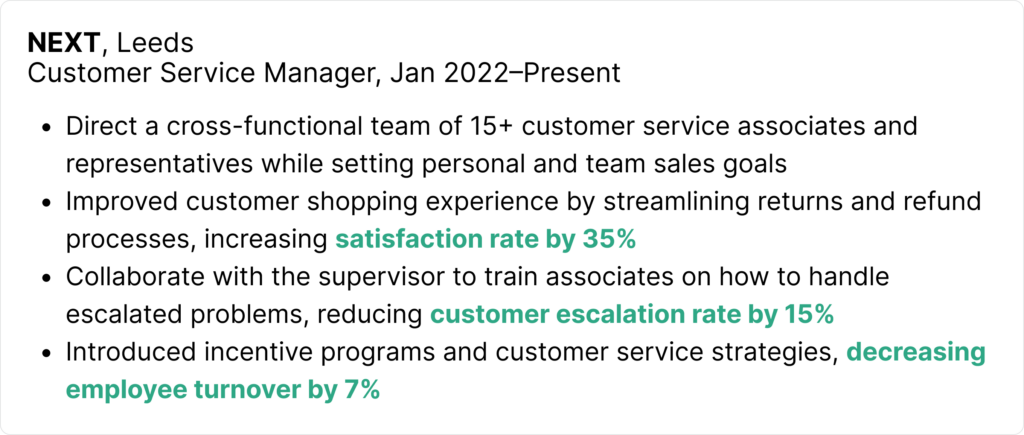Customer Service CV - Example, UK Template, & Skills