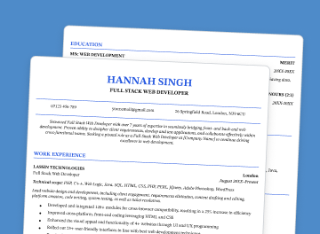 Cafe CV: Example & Template (Free Download)