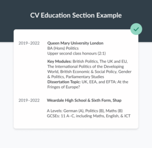 Writing a CV Education Section (& Examples for All Qualifications)