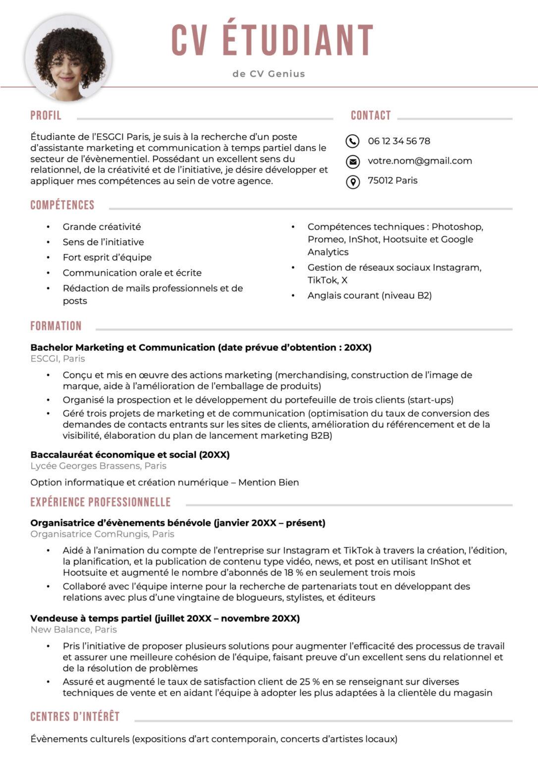 Le CV parfait en 2024 : l'exemple qui marche à coup sûr