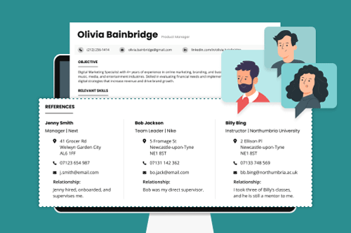 Resume Reference Page Setup