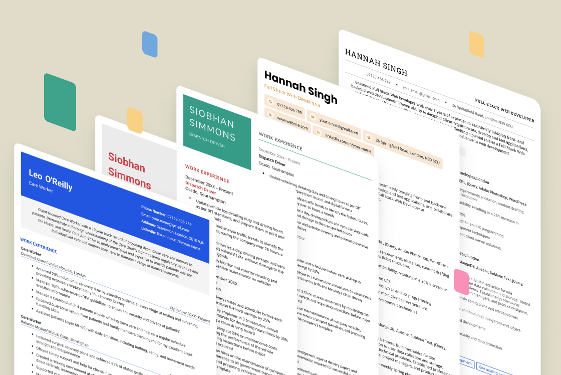 237 Professional CV Templates for 2024 [Free to Download]