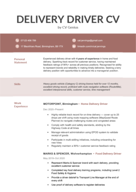 Tesco CV - Example & Template (Free Download)