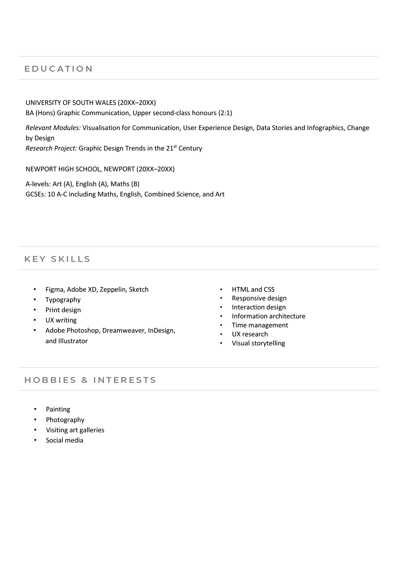 Designer CV - Example, Tips, & Free Download