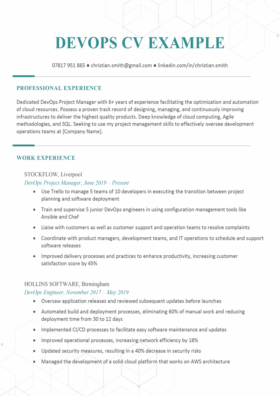 DevOps CV - Example & 29 Skills to List