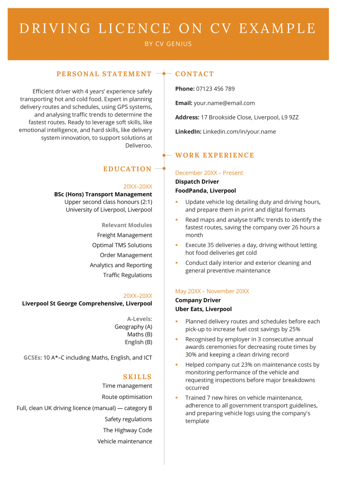 Driving Licence on a CV: How to Add