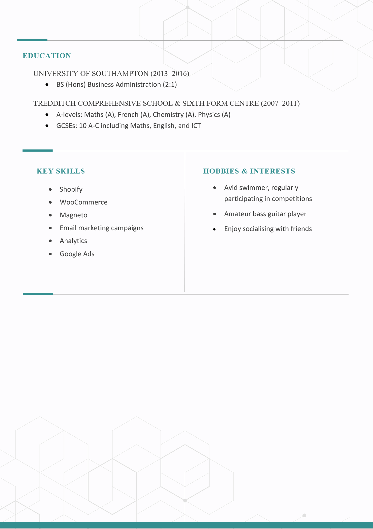 Ecommerce CV Example, Template, & 26 Skills to List Ecommerce CV Example, Template, & 26 Skills to List
