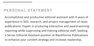 Editorial Assistant CV Sample, Template, & Writing Guide