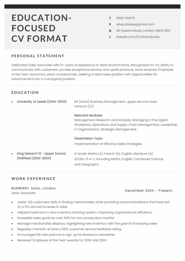 The Best CV Format in 2024 (+ Templates & Guide)