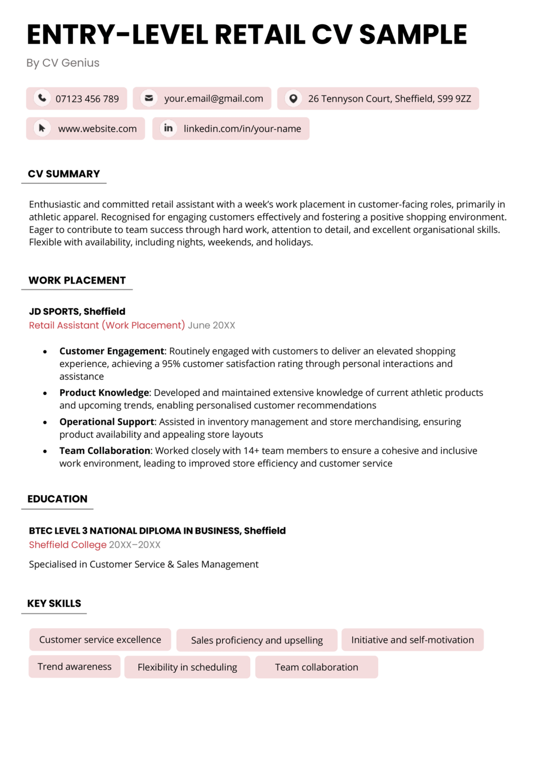 11 Retail CV Examples & Writing Tips for 2024