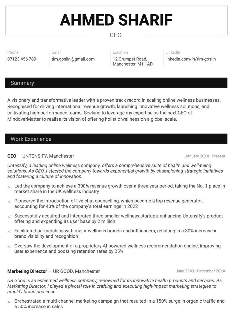 Best CV Examples for Any Job in 2025