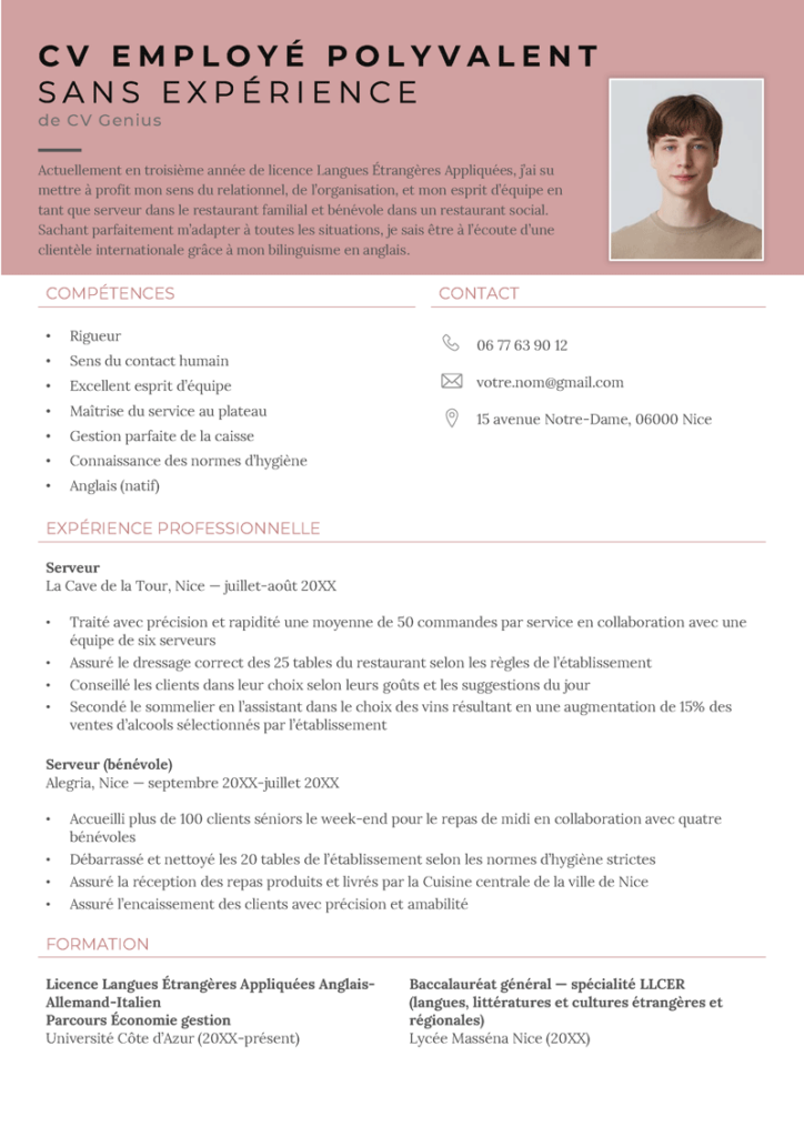 CV sans expérience en 2024 – Plus de 13 exemples et conseils