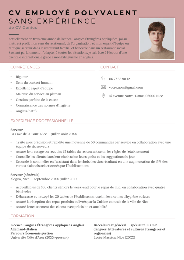 CV sans expérience en 2024 – Plus de 13 exemples et conseils