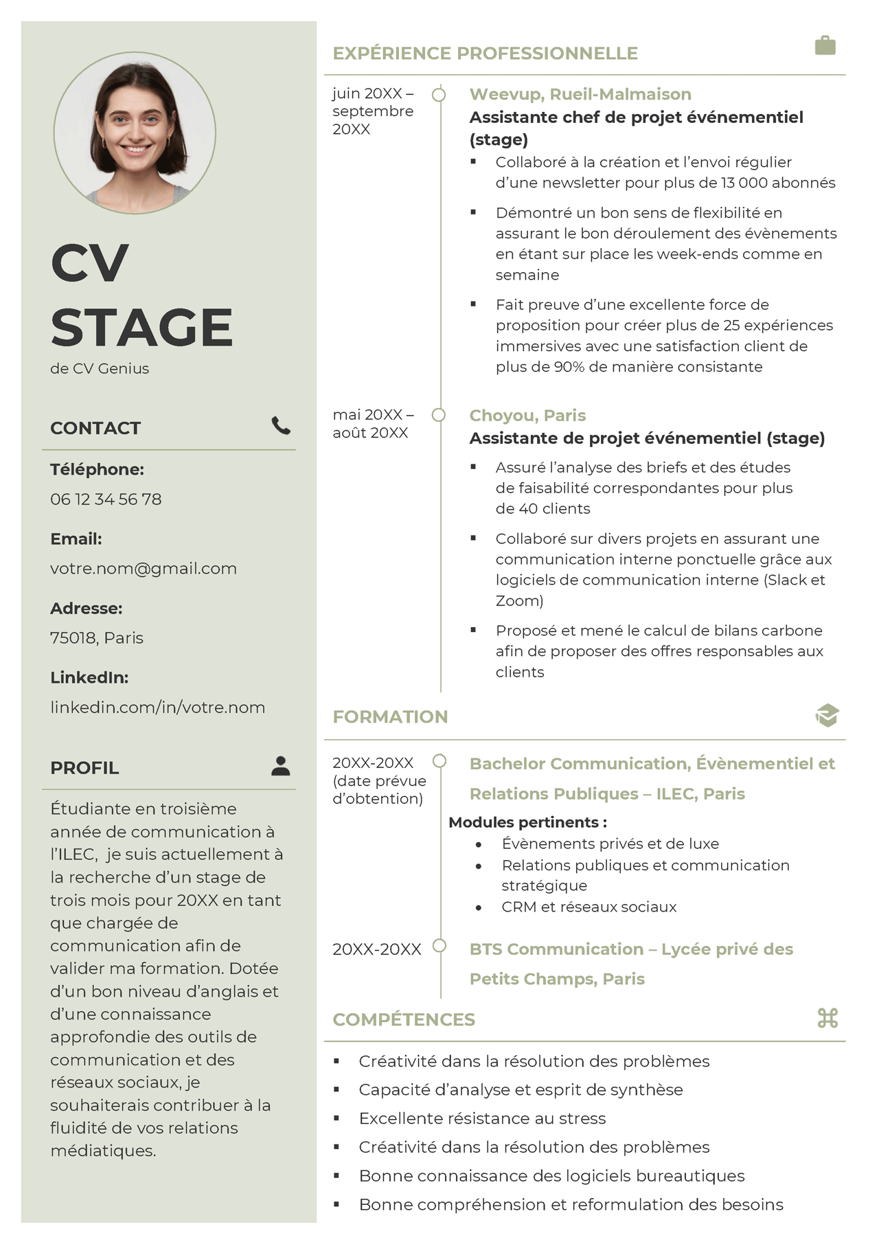 Le CV Parfait Pour 2025 L exemple Qui Marche Coup S r