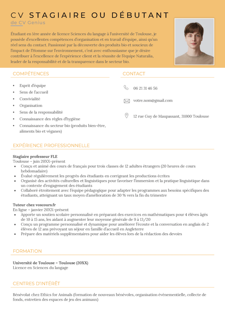 Présentation de CV : les exemples à suivre