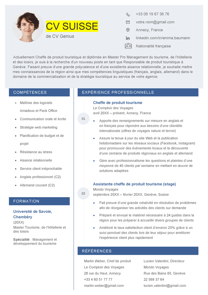 Modèles de CV – Word, LibreOffice, GDocs, PDF, LaTeX