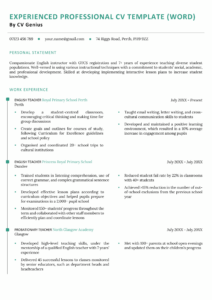 17 Free Downloadable CV Templates for Microsoft Word
