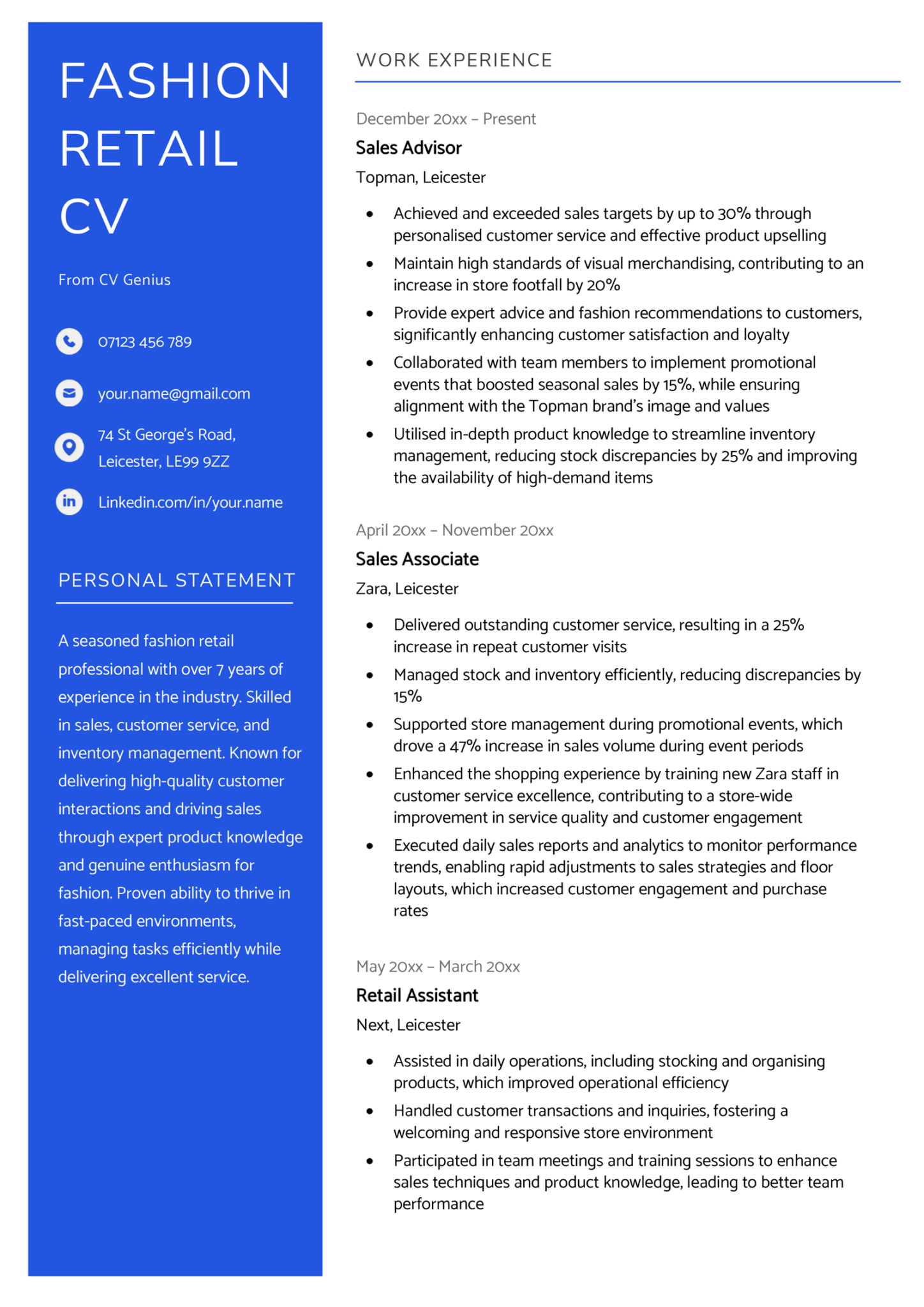 11 Retail CV Examples & Writing Tips for 2024