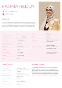 How to Make a Marriage CV in the UK (Biodata)