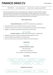 9 Graduate CV Examples, Template, and Writing Tips