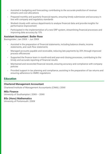 Finance Manager CV: Free Examples, Template, & Writing Guide