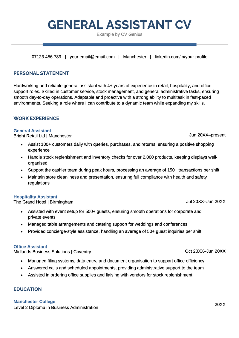 Administrative Assistant CV: Examples & Writing Tip