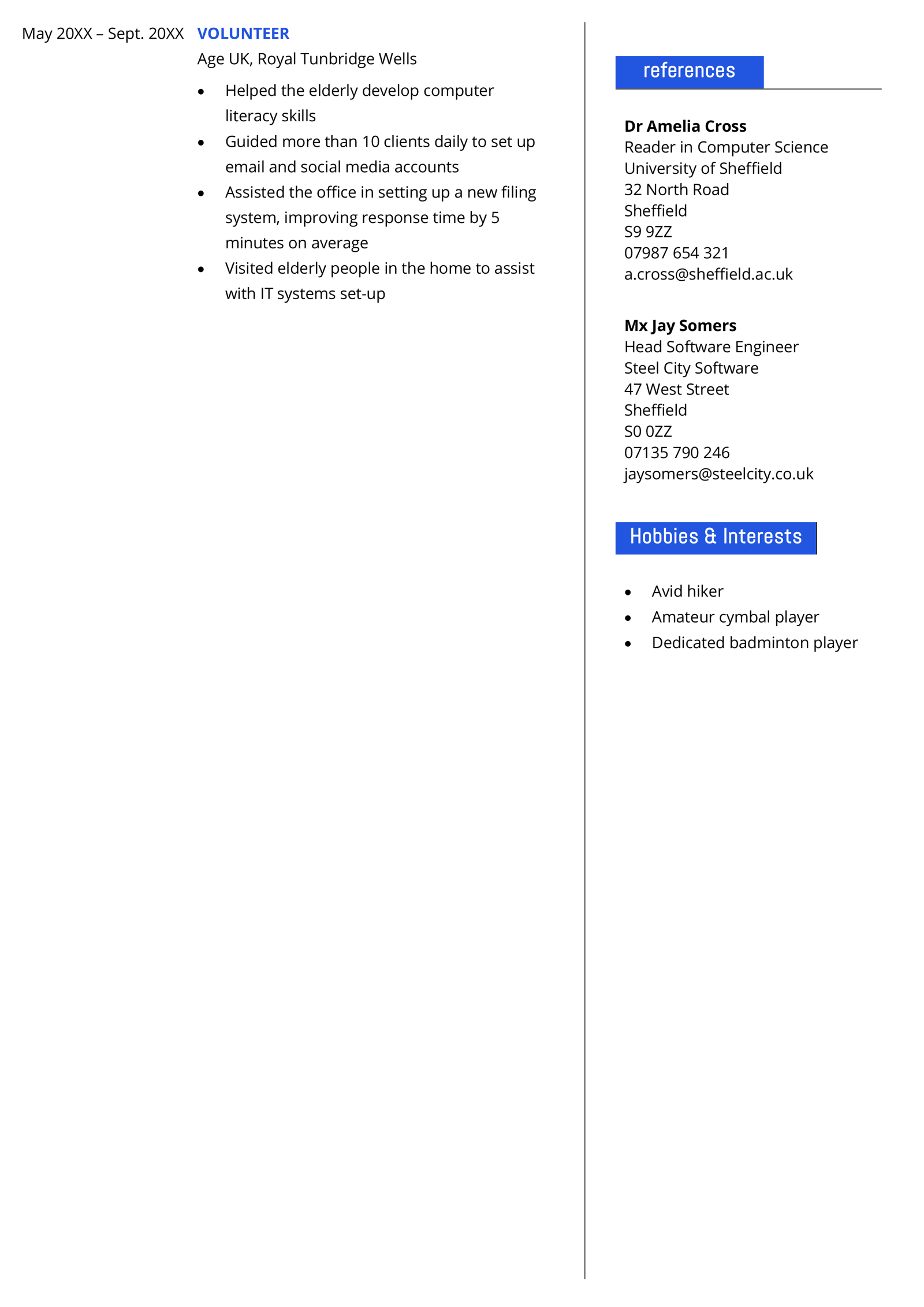 9 Graduate CV Examples, Template, and Writing Tips