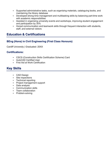 Graduate Engineering CV: Example, Template, & Writing Tips