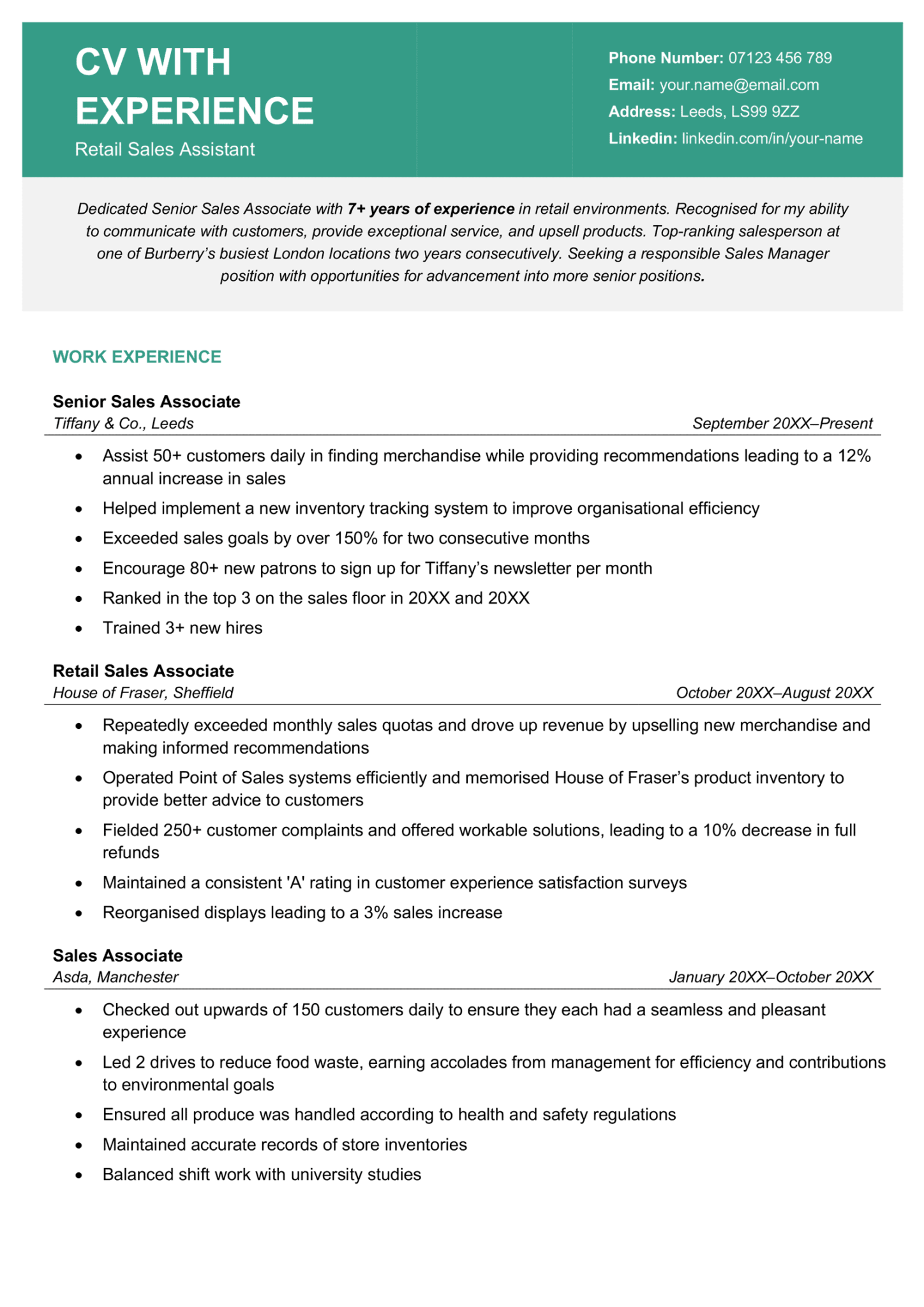 How to Write a CV for UK Jobs in 7 Steps (+Tips & Examples)