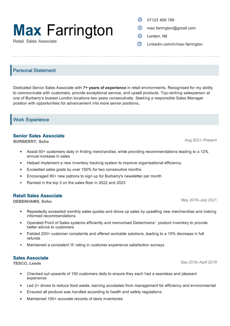How to Write a CV for UK Jobs [in 7 Steps]