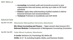 Internship CV - Free Example, Template, & Tips