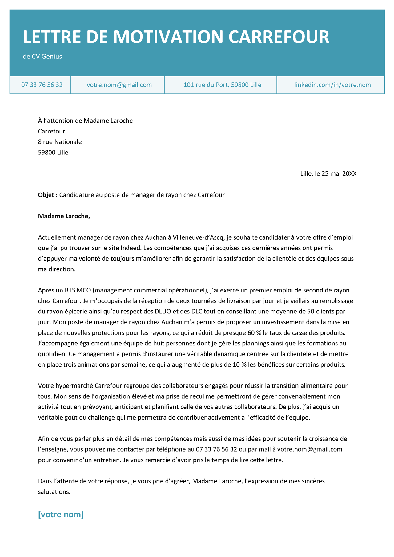 Modèles et exemples de lettre de motivation gratuits pour 2026