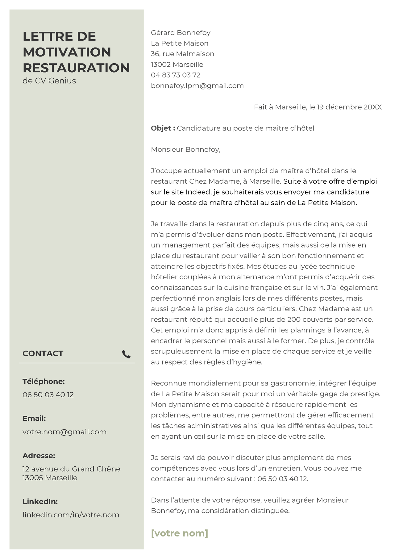 Modèles et exemples de lettre de motivation gratuits pour 2026